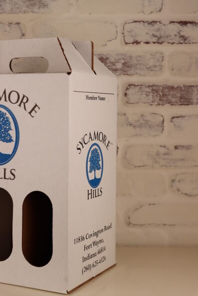 6-Count Custom Cardboard Wine Totes